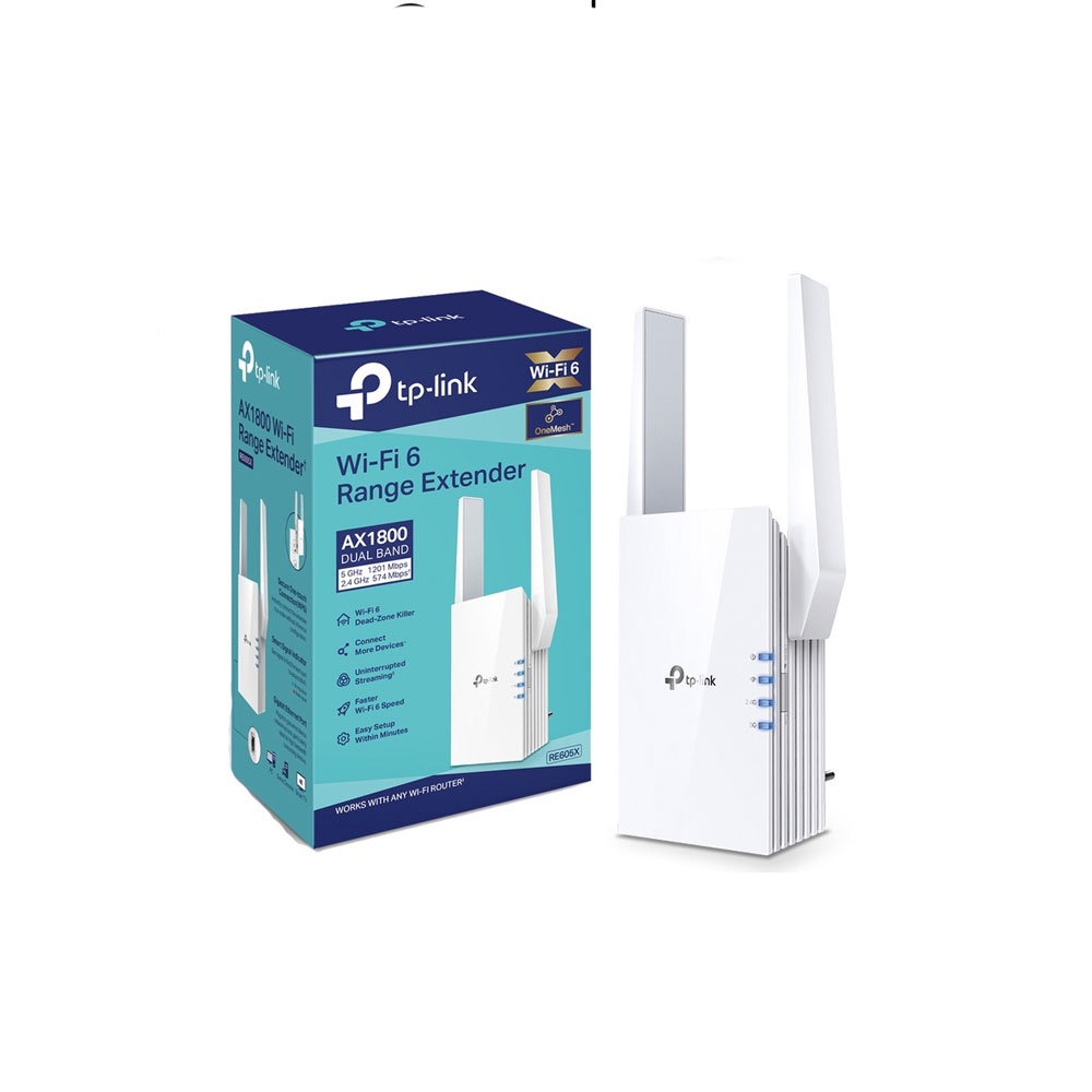 TP-Link RE605X AX1800 Wireless Dual Band WiFi 6 Range Extender with ...