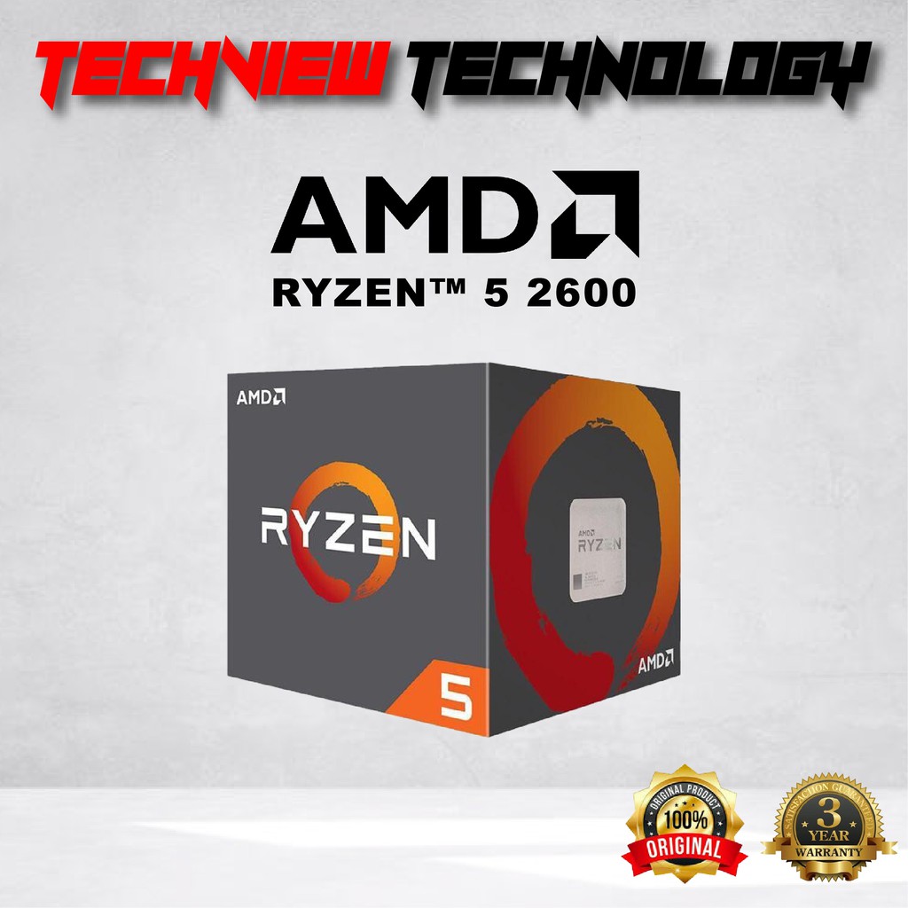 AMD RYZEN 5 2600 6 CORE 12 THREAD 3.4MHZ PROCESSOR | Shopee Malaysia