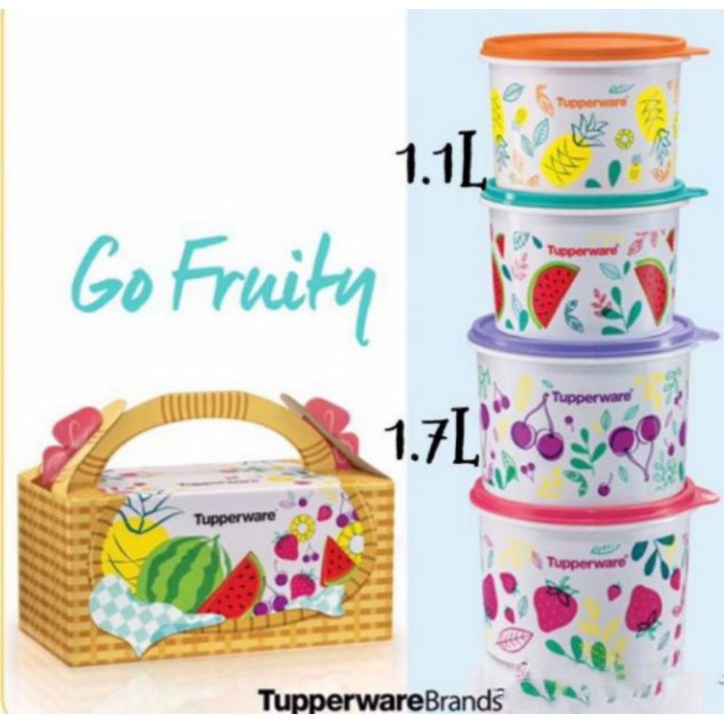 [💥 READY STOCK 💥]Bekas Kedap Tupperware Fruity Canister Set | Shopee Malaysia
