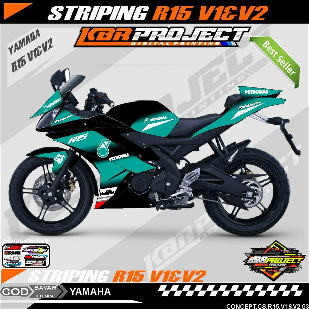 R15 V1&V2 Cool Motorcycle STRIPING Sticker Trim Variation R15 V1&V2 ...