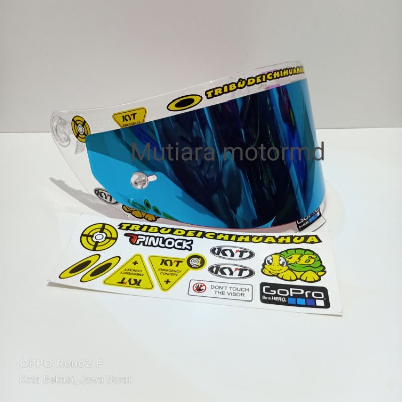 .ll tear off KYT TTcourse / iridium TT course visor (FREE 1 sheet visor ...