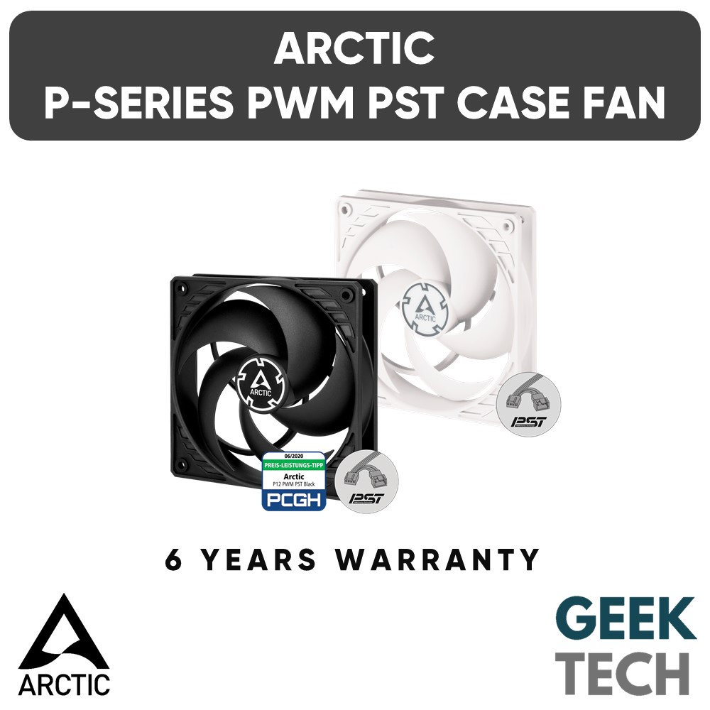 ARCTIC P12 PWM PST/P12 Max/P14 PWM PST Series 120mm/140mm Fan ...