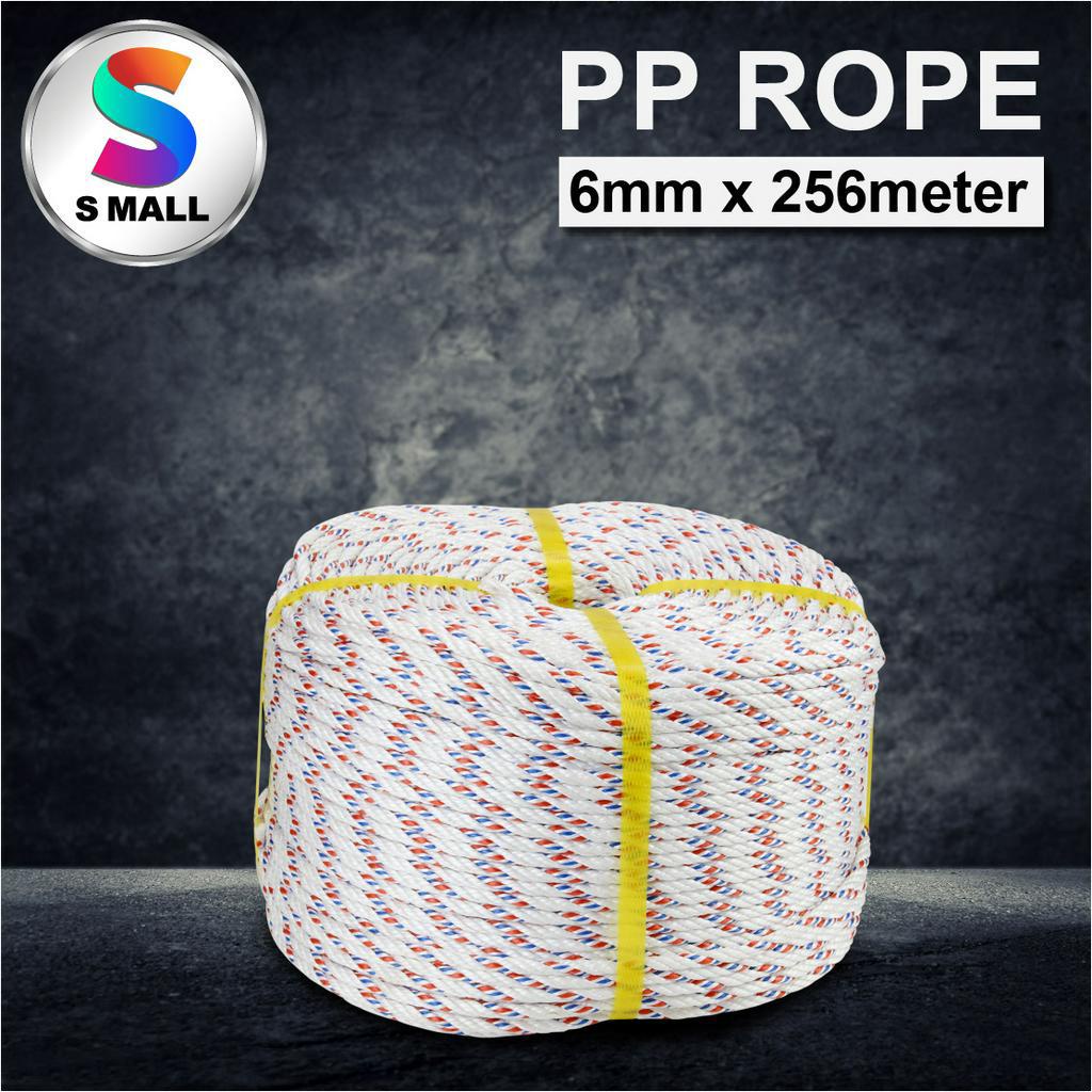 S MALL 6mm PP Polypropylene Rope / TALI PP NYLON PUTIH (256 METER ...