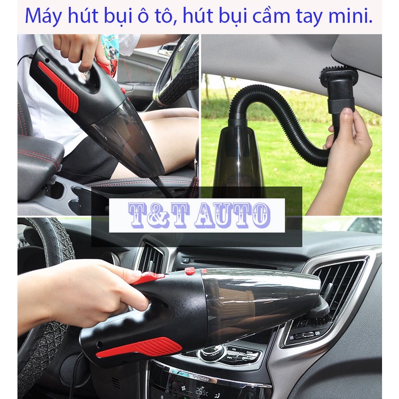 Car vacuum cleaner, mini handheld vacuum cleaner with 12v charger ...