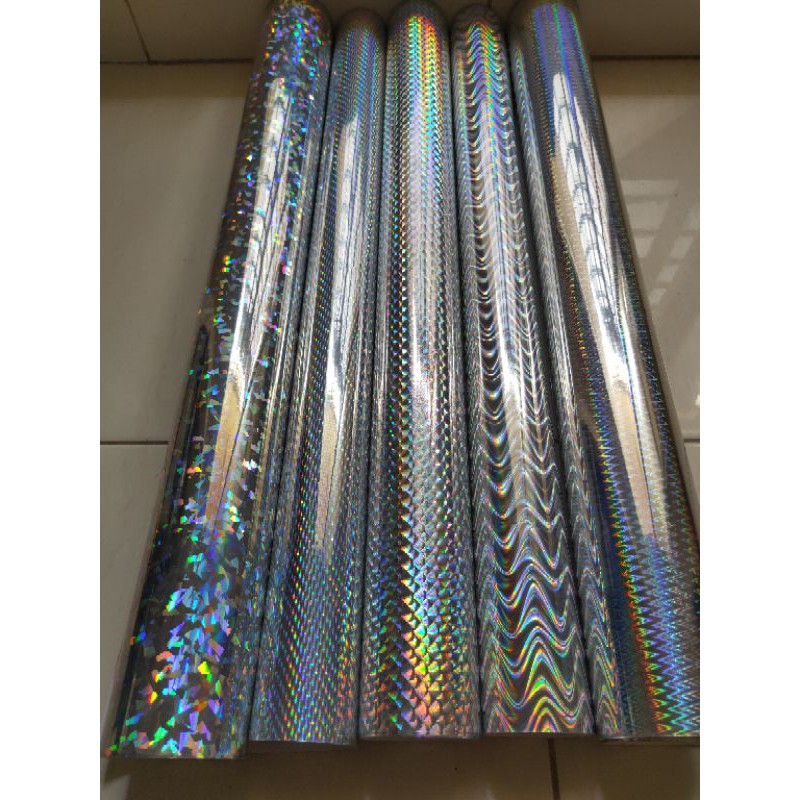 Fish Scale Motif Hologram Sticker 10 x 30 cm | Shopee Malaysia