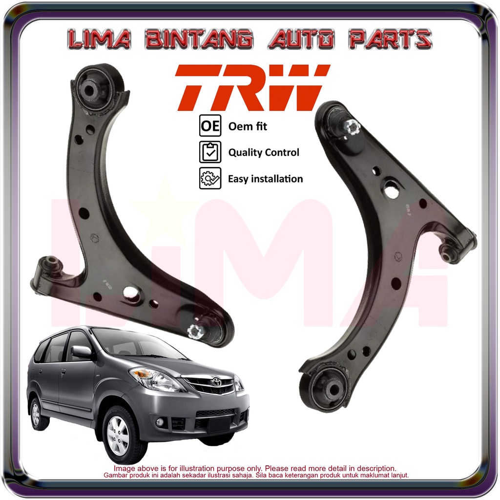 Toyota Avanza F601 F602 Front Lower Arm , Control Arm Right / Left Side ...
