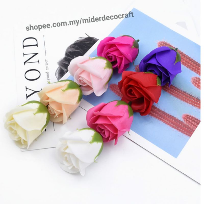 Flower Soap Bunga Sabun 3 Layers Soap Flower With Base | Shopee Malaysia