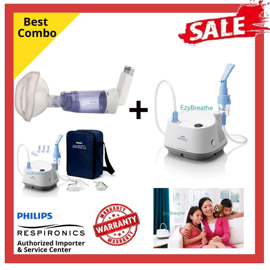 Philips Respironics InnoSpire Elegance Nebulizer AND OptiChamber ...
