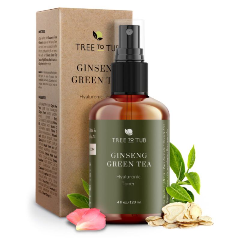 Ready Stock: Tree to Tub Ginseng Green Tea Hyaluronic Toner, 4 fl oz ...