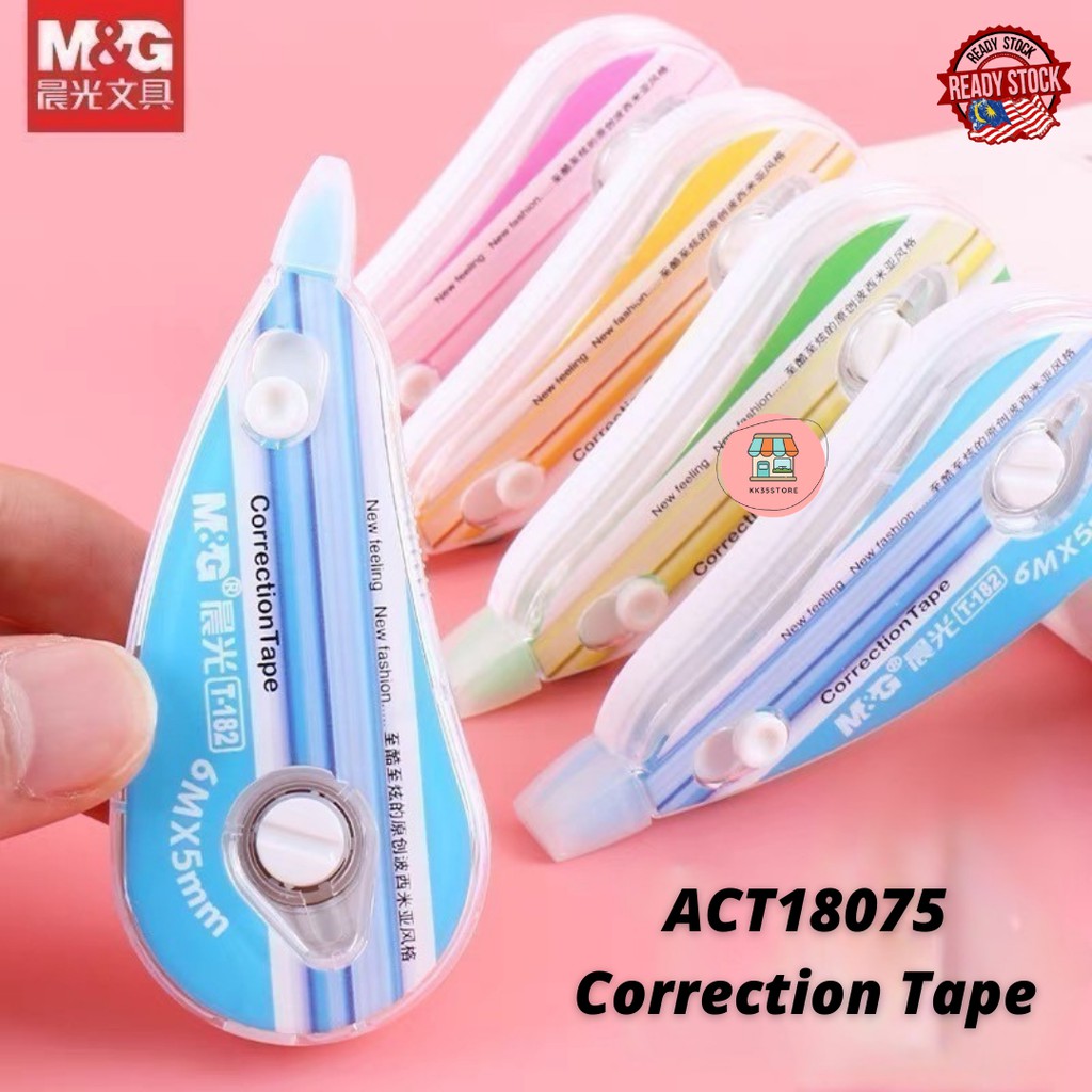[READY STOCK] M&G Correction Tape 6M x 5MM - ACT11871 | Shopee Malaysia