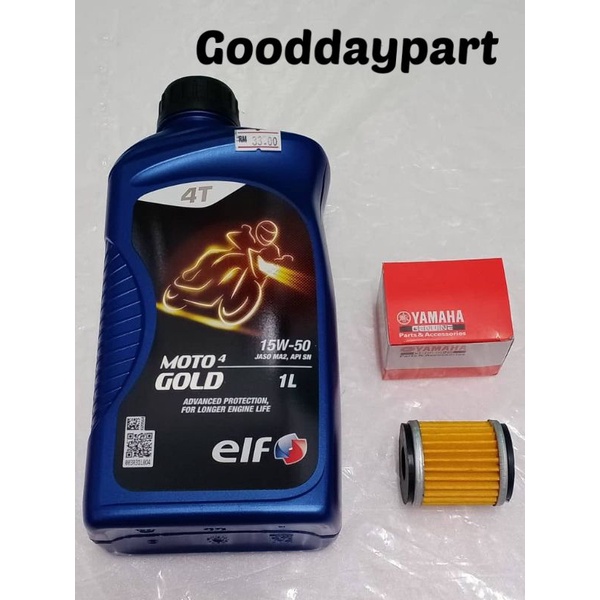 ELF MOTOR 4 GOLD 15W50 ENGINE OIL 4T (1 LITER) | Shopee Malaysia