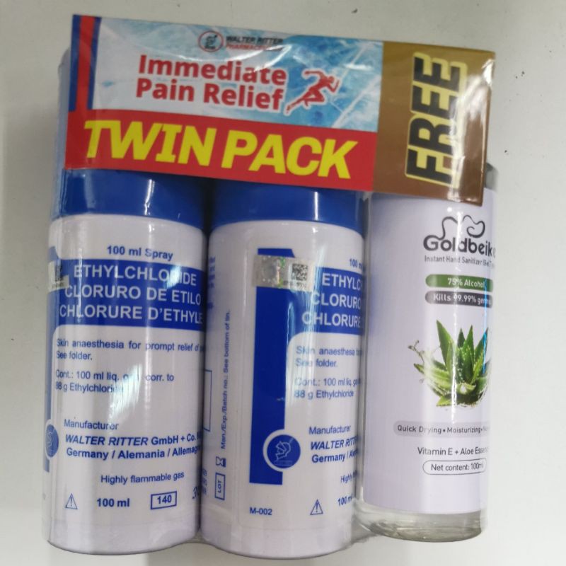 Ethylchloride Spray 100ml e:9/25 Ethyl Chloride Spray ETHYCHLORIDE ...