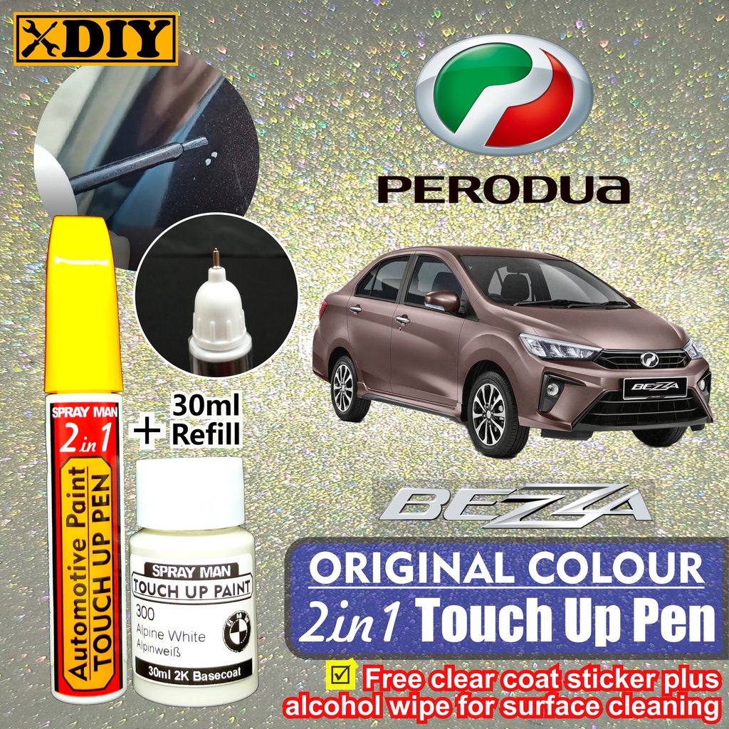 Perodua Bezza 2in1 Touch Up Pen Original Colour Automotive Paint ...