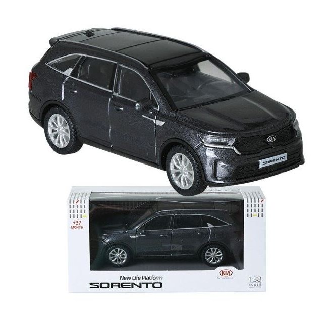 KIA Motor SORENTO Dark Gray Mini Diecast 1:38 Scale Miniature Display ...