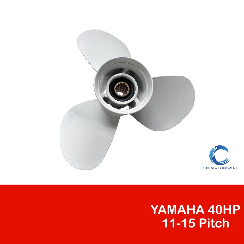 Aluminium Propeller for Yamaha Outboard 40HP (E40J / E40X) 2-Stroke ...