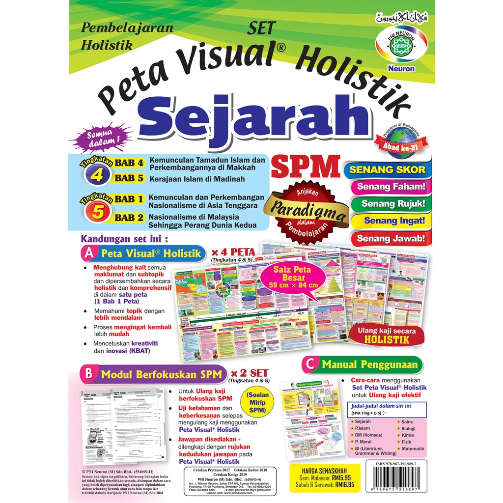 (SILIBUS LAMA) Set Peta Visual Holistik Sejarah SPM | Shopee Malaysia