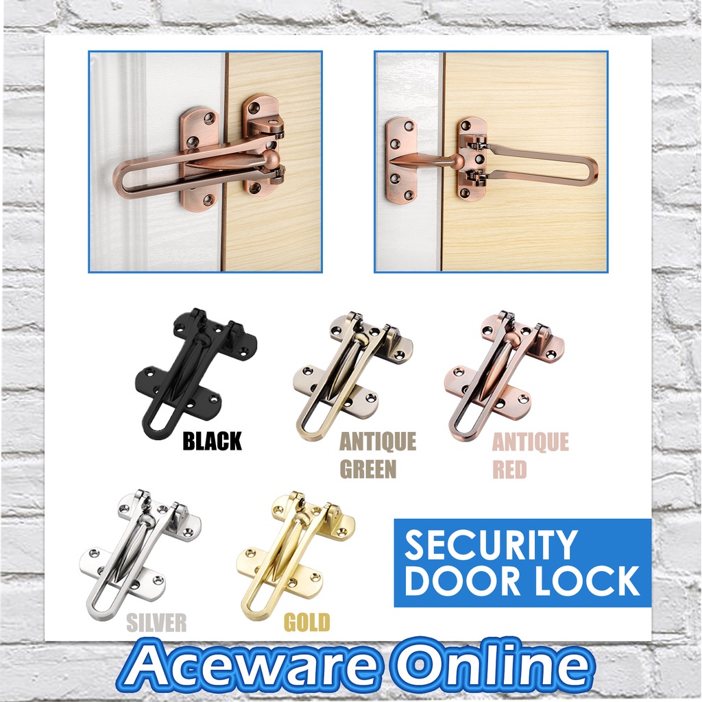 Security Room Door Guard Buckle Hold Lock Hotel Hostel Door Main Door ...