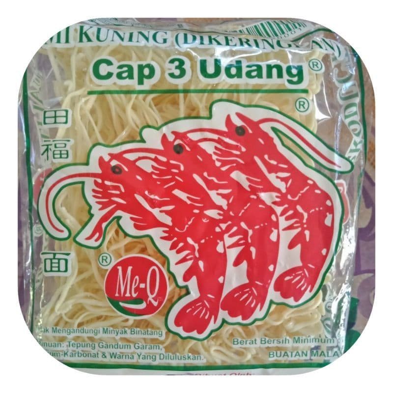 MEE KUNING (dikeringkan) Cap 3 Udang merah@Mee Kuning Sabah | Shopee ...
