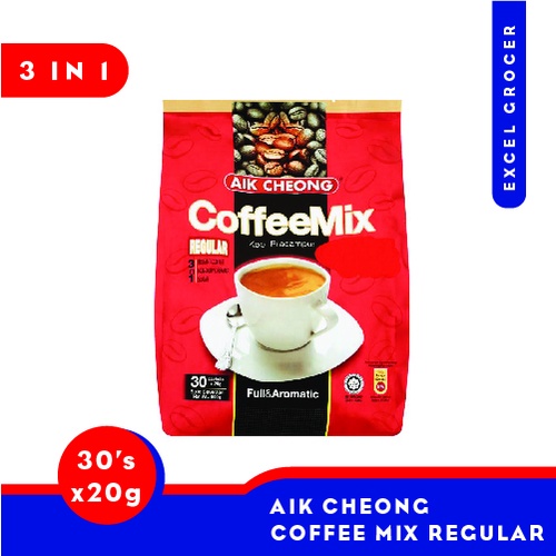 Aik Cheong Coffee Mix 3 in 1 Regular 600g (30's x 20g) | Shopee Malaysia