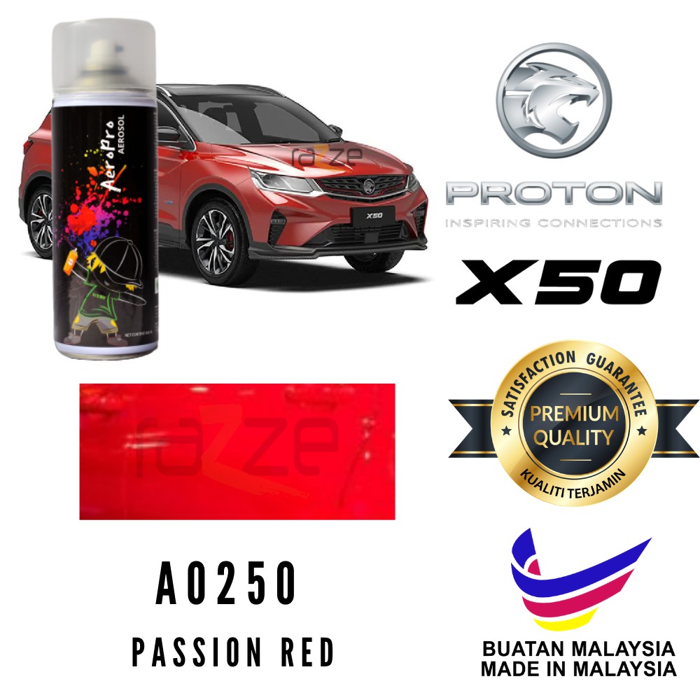 PROTON X50 - Aerosol Spray Paint Original Colour Touch Up– RAZZE ...