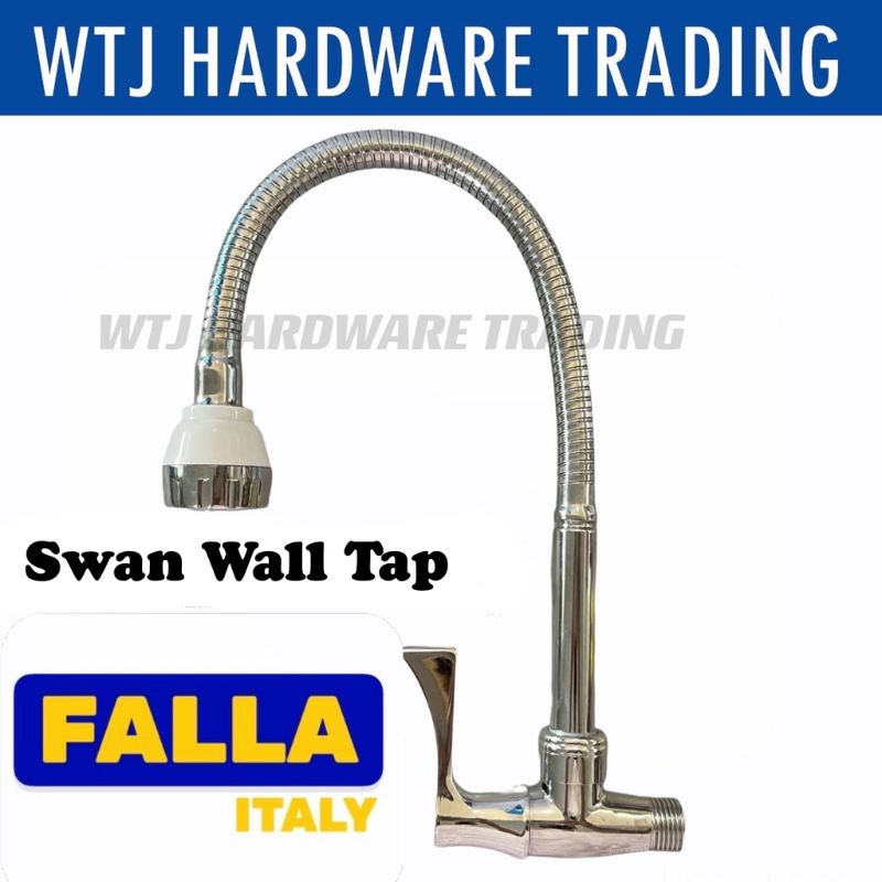 Falla Swan Neck Flexible Wall Tap / Rotating Hose Flexible Wall Pillar ...