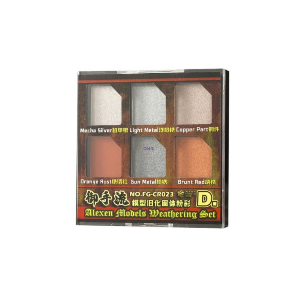 Tool Alexen Models Weathering Powder Set A-D Weathering Color Rusted ...