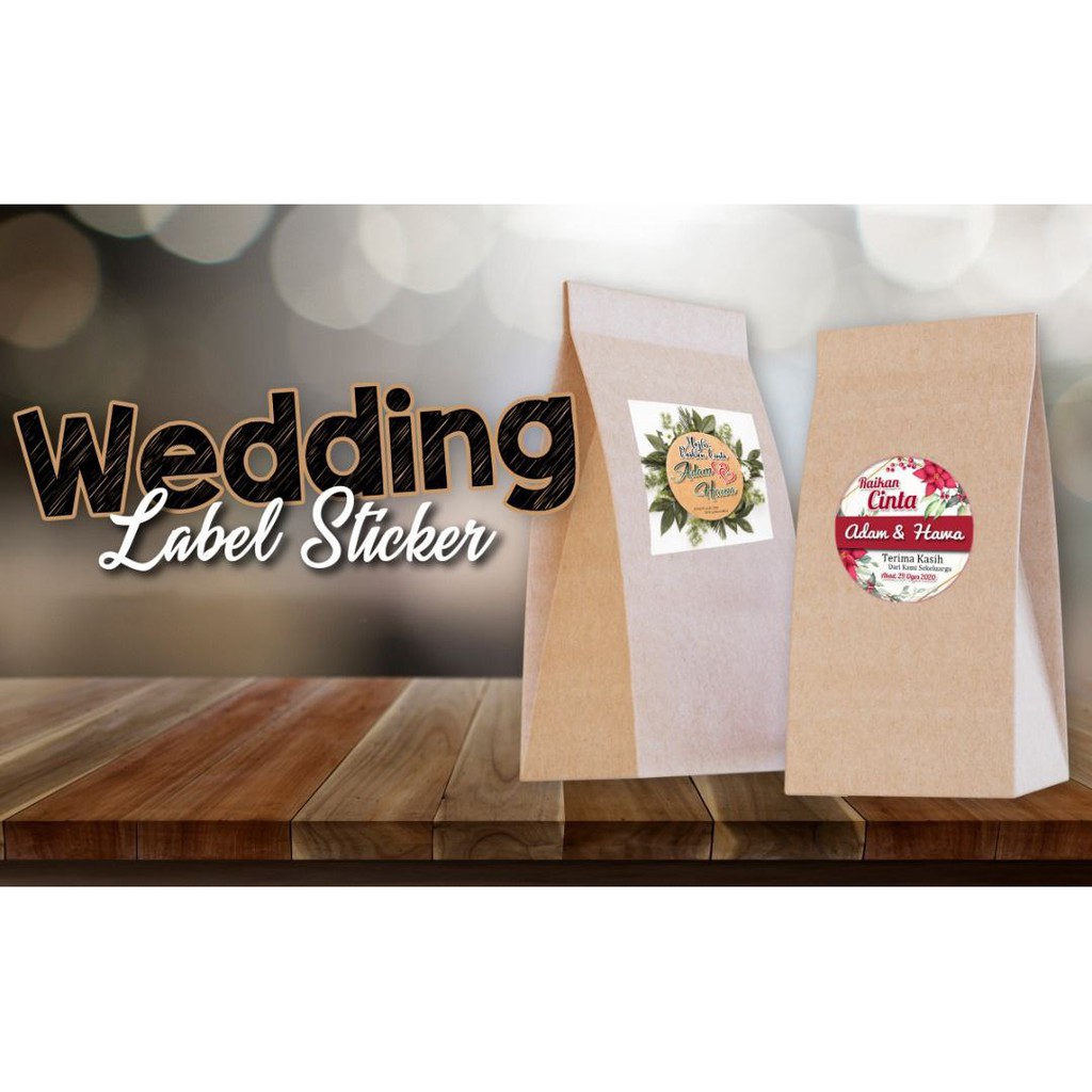 STICKER LABEL MAJLIS PERKAHWINAN / AQIQAH / KESYUKURAN / STICKER ...