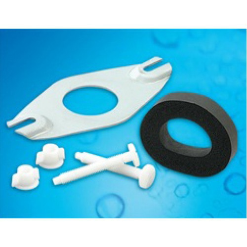 TECHPLAS 1028 CLOSE COUPLE SPONGE WASHER, METAL BUTTERFLY PLATE, BOLTS ...