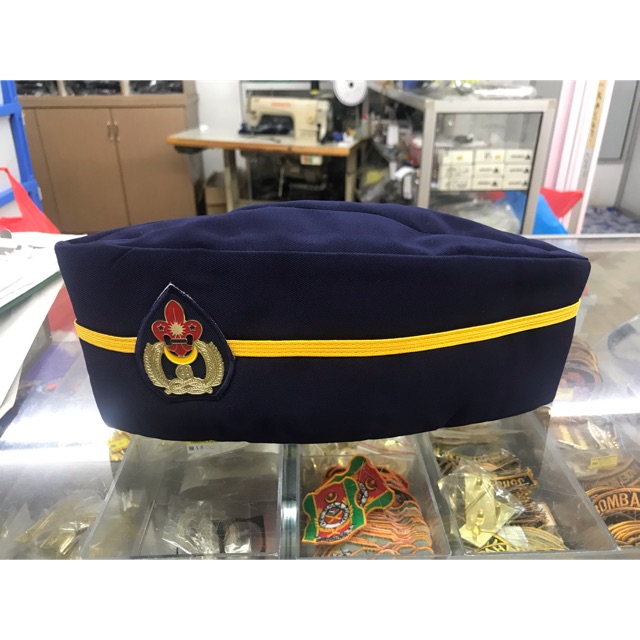 Forage cap pengakap pemimpin yellow line | Shopee Malaysia