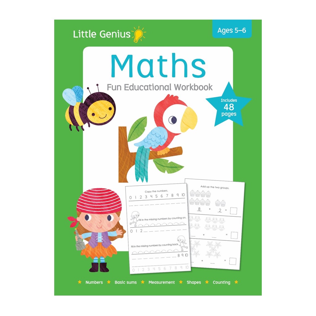 Counting & Simple Math Little Genius Fun Educational Activity Book ...
