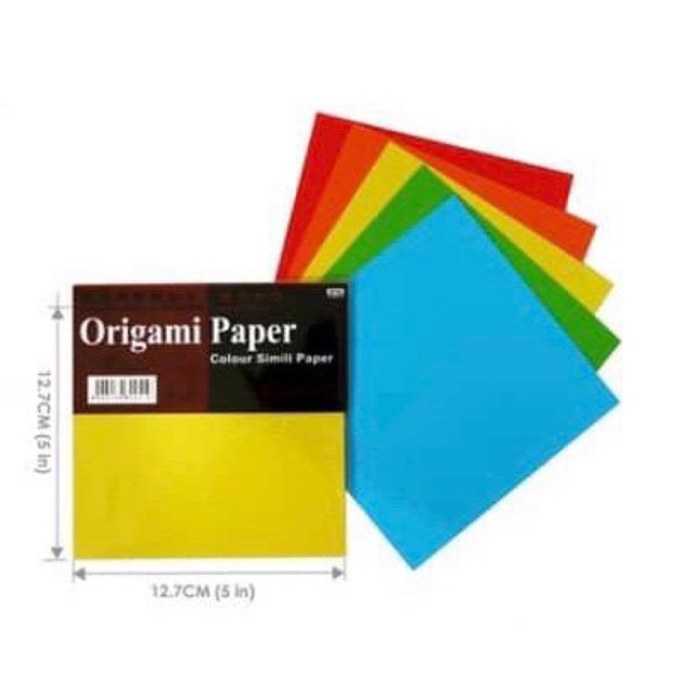 Square Origami Paper (5'' x 5'' Color Simili Paper) For DIY Craft - 1 ...
