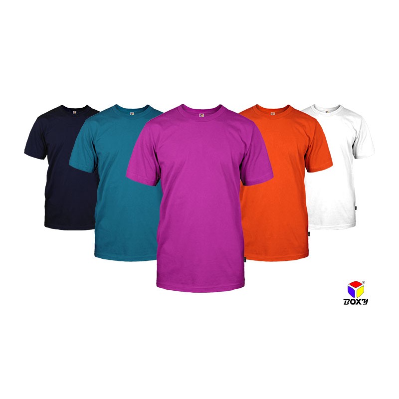 UNISEX BOXY MICROFIBER ROUND NECK PLAIN T-SHIRT SHORT SLEEVES | BAJU ...