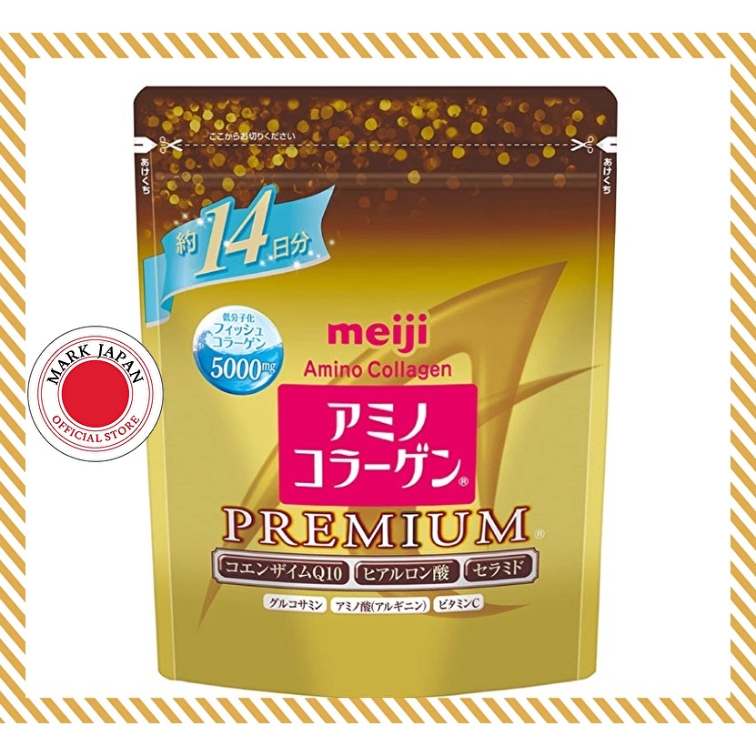 Meiji Amino Collagen Powder Premium Kangen Protein Powder 98g 14 days ...