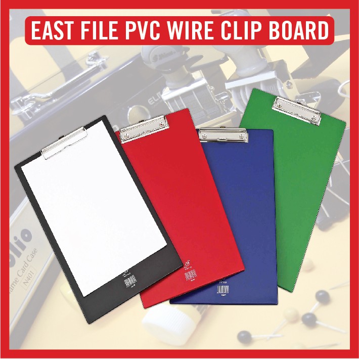 East-File Wire Clip Board / Jumbo Clip Board A4/F4/A6 | Shopee Malaysia