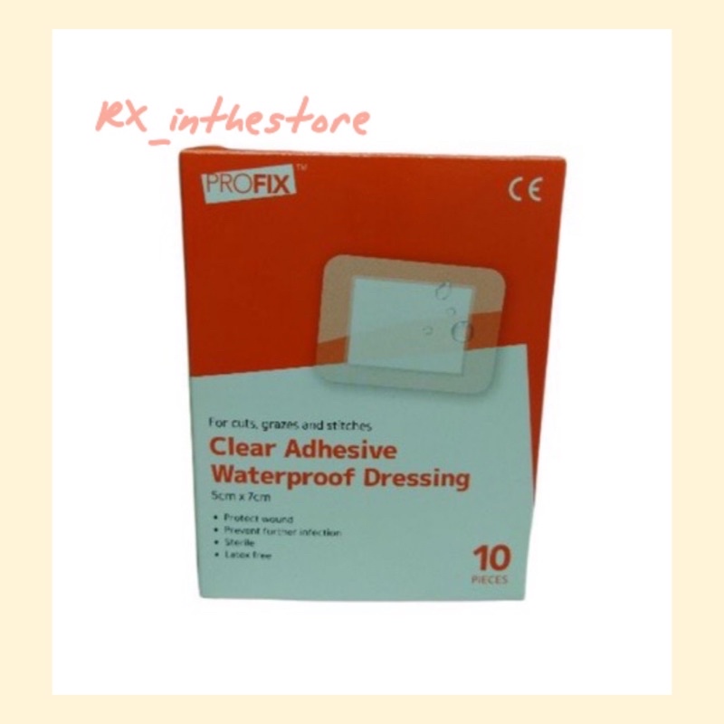 PROFIX CLEAR ADHESIVE WATERPROOF DRESSING 5cmX7cm (10PCS) | Shopee Malaysia