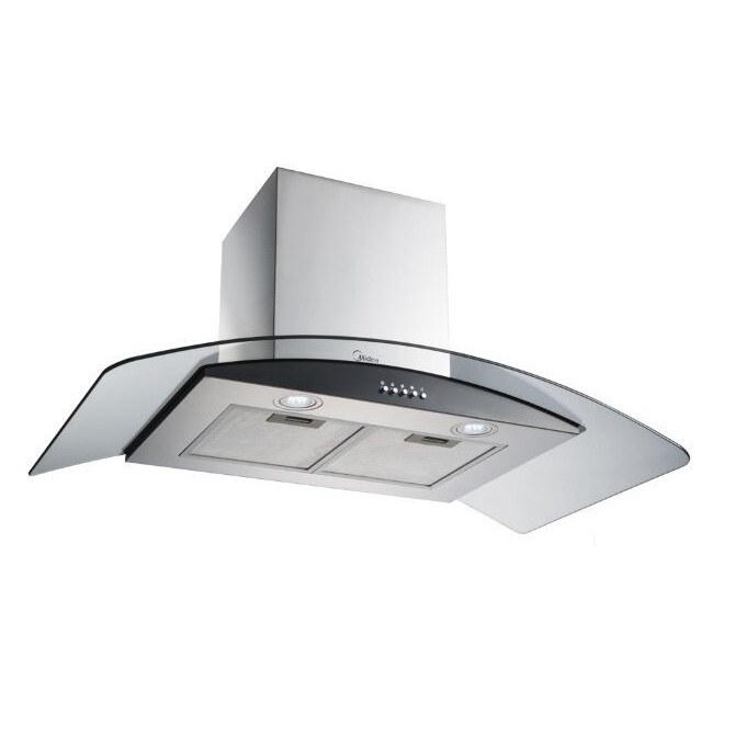 Midea MCH-90MV3 Curve Designer Cooker Hood (1200 m3/h) with Double ...