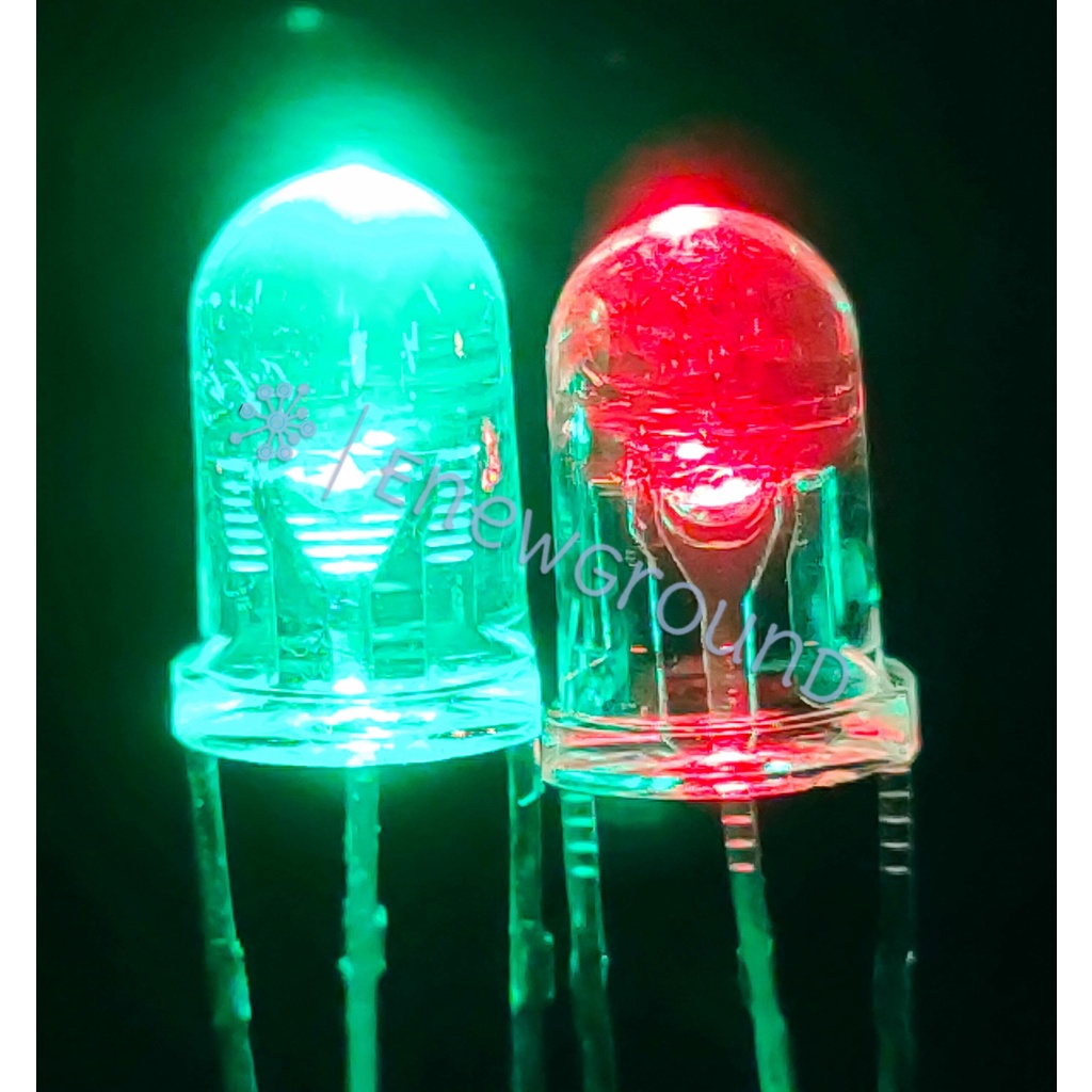 LED (3 pin, 5 mm, short pin, 5 PCS/set, duo color, common cathode ...