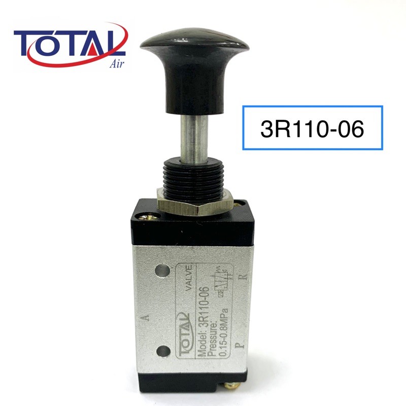 Pneumatic Push Pull Control Valve 3R110-06 1/8” Mechanical Valve ...