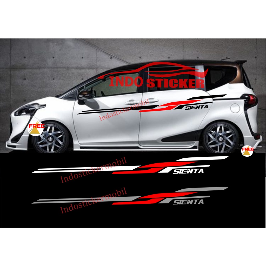 Sienta CAR STICKER STRIPE LIST STICKER FOR TOYOTA SIENTA CAR | Shopee ...