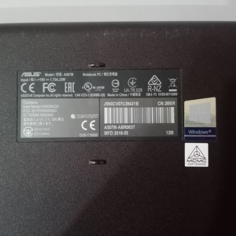 Laptop Asus A507M (Used) | Shopee Malaysia