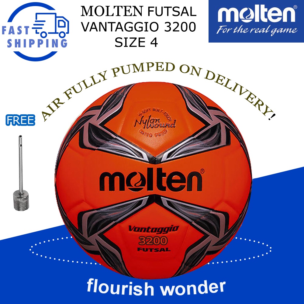Molten Futsal Vantaggio 3200/ Asian Cup Futsal / Original Size 4/ Bola ...