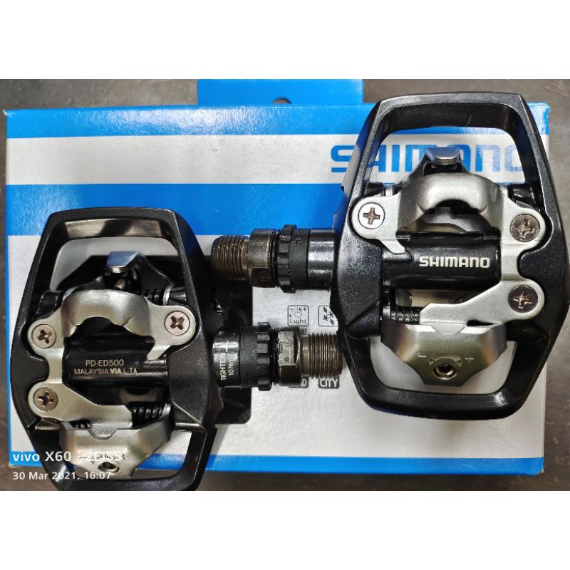 SHIMANO PEDALS ED500 WITH CLEAT SM-SH56 | Shopee Malaysia