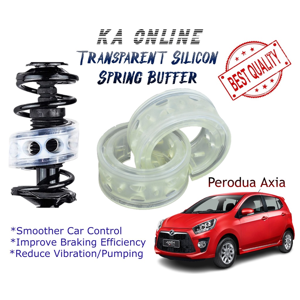 Perodua Axia Transparent Silicon Coil Spring Cushion Buffer High ...