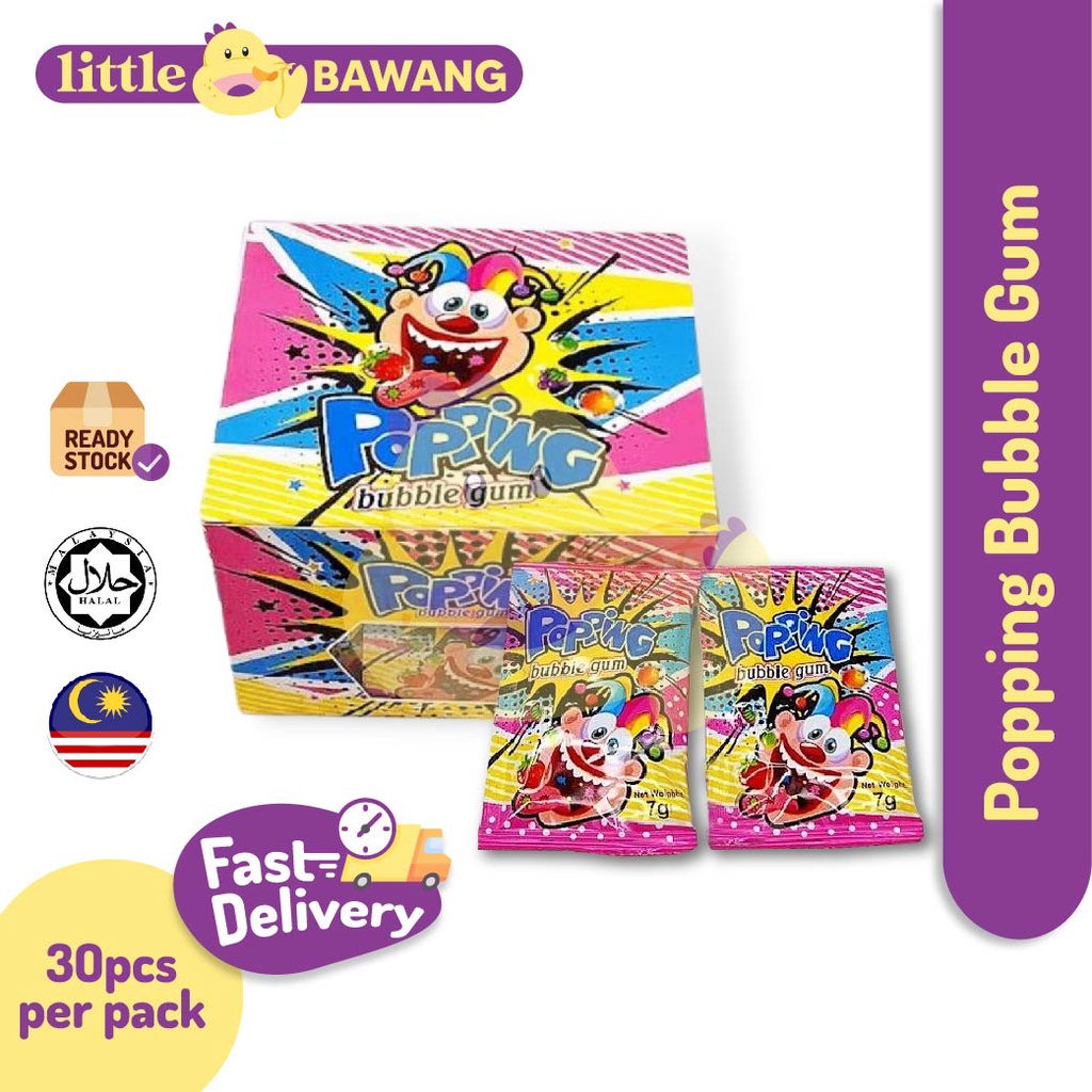 Popping Bubble Gum 30pcs per pack | Shopee Malaysia