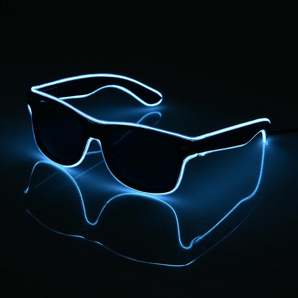 HOT LED Glasses Light Up Shades Flashing Luminous Rave Night kacamata ...