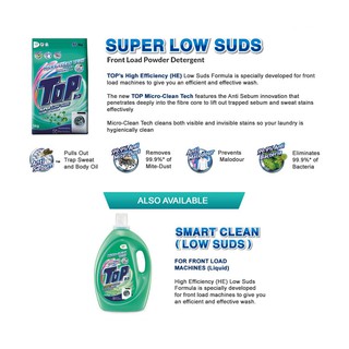 Top Detergent Powder Super Low Suds 5KG | Shopee Malaysia