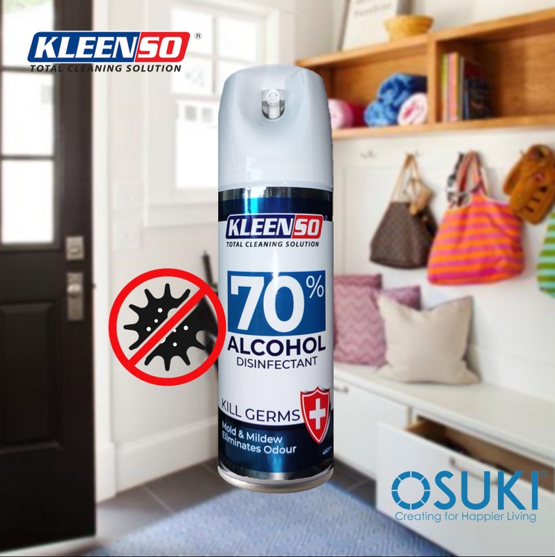 KLEENSO Aerosol Disinfectant Spray (450ml) | Shopee Malaysia