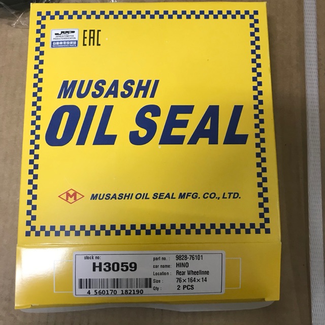 H3059-MS HINO REAR AXLE OIL SEAL (MUSASHI) | Shopee Malaysia