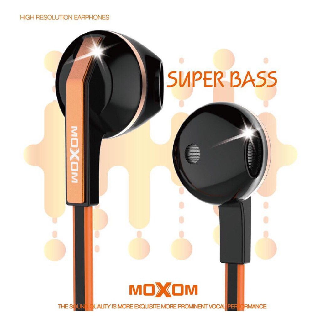 100% Original Moxom MH-08 Super Base High Resolution Earphone MH08 EAR ...