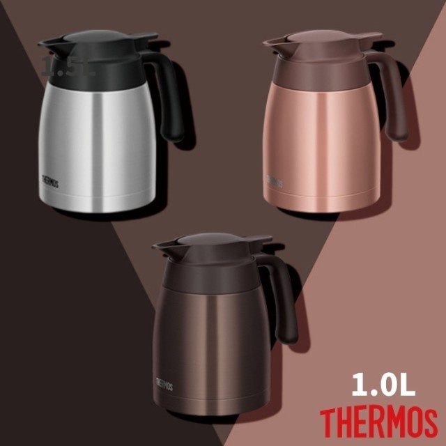 Thermos Vacuum Insulated Modern Carafe TTB Series ( 1.0L / 1.5L / 2.0L ) Original 保温壶 2 Years ...